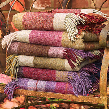 Luxury Unique Colourful Wool Throws Handmade in England – Susie Watson ...