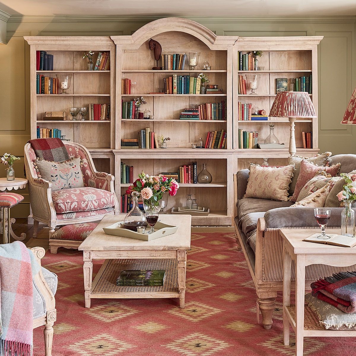 Bespoke Gustavian Bookcase | Susie Watson Designs