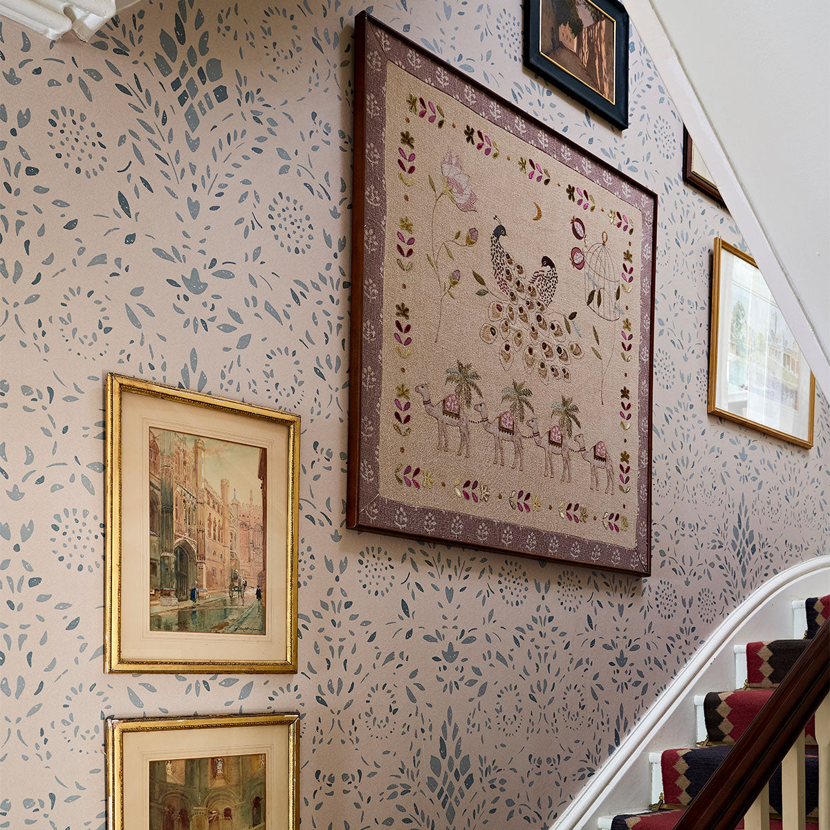 Summer Blue Large Maja Wallpaper | Susie Watson Designs