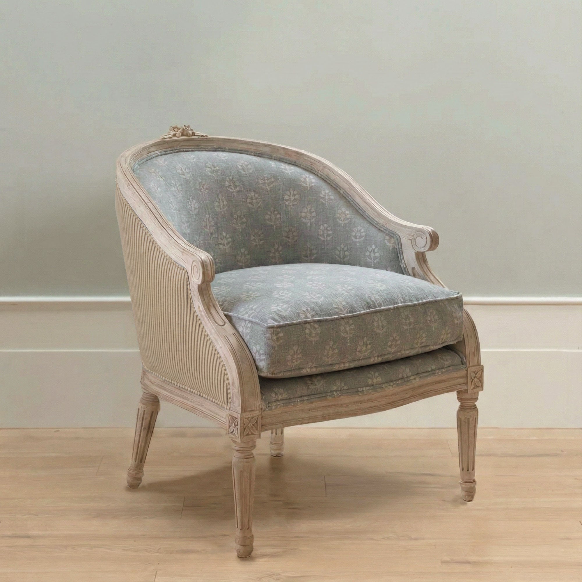 Smokey Blue Megha Lavanya Chair – Susie Watson Designs