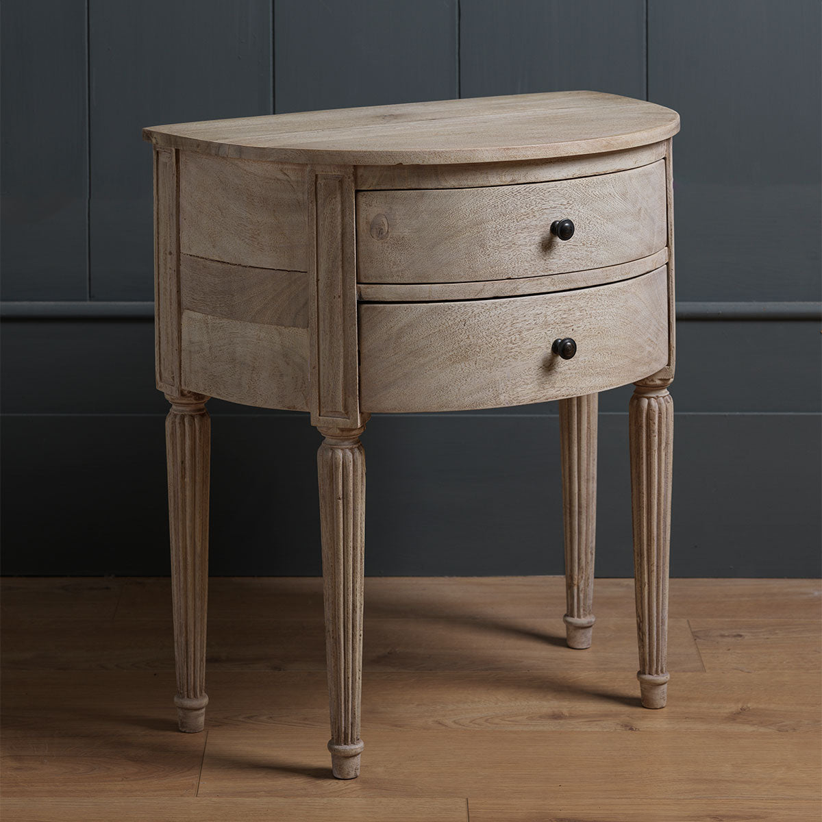 Slight Seconds - Bow Front Bedside Table – Susie Watson Designs