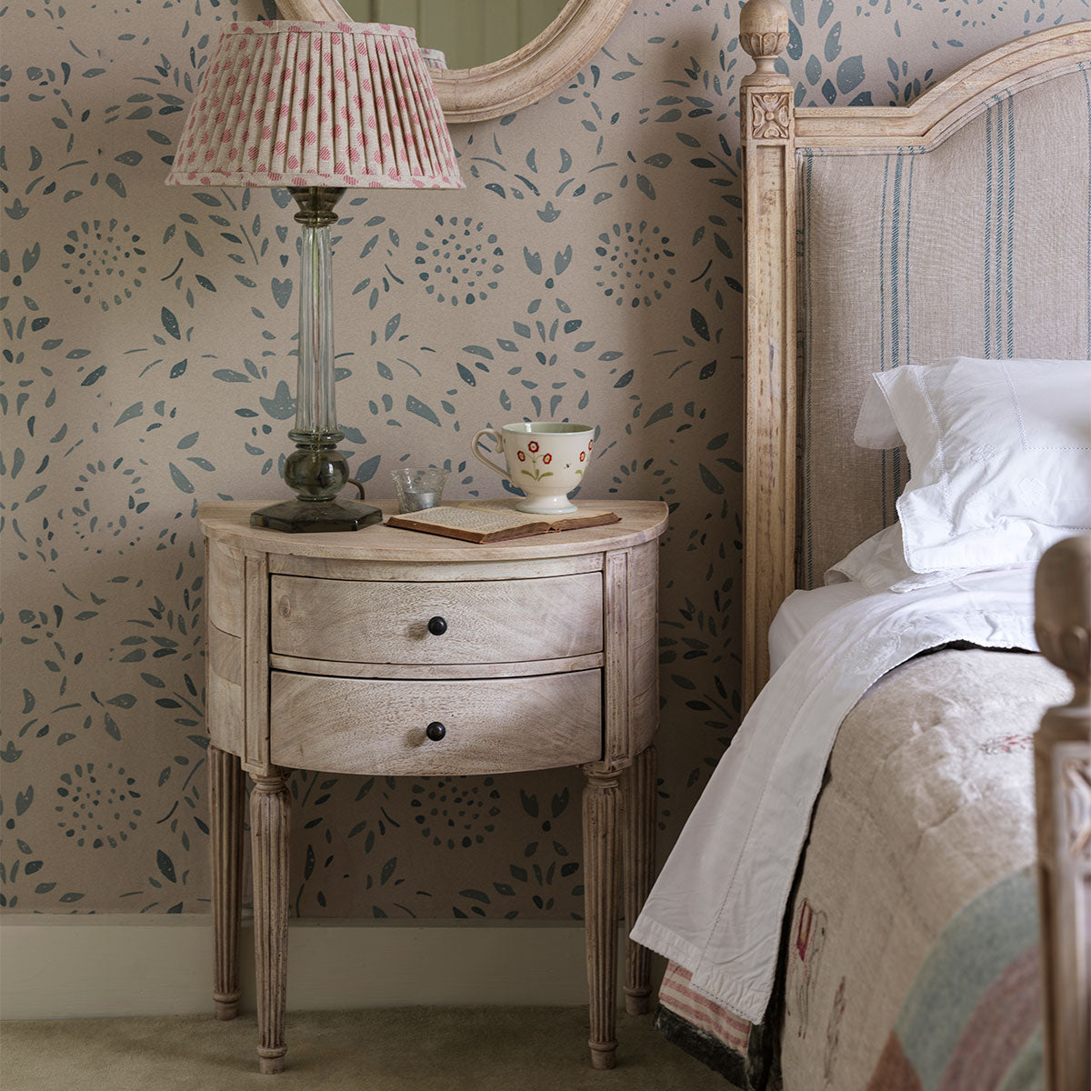 Bow Front Bedside Table – Susie Watson Designs