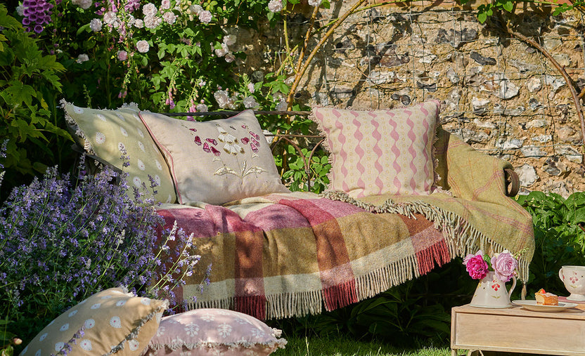 Luxury Unique Colourful Wool Throws Handmade in England – Susie Watson ...