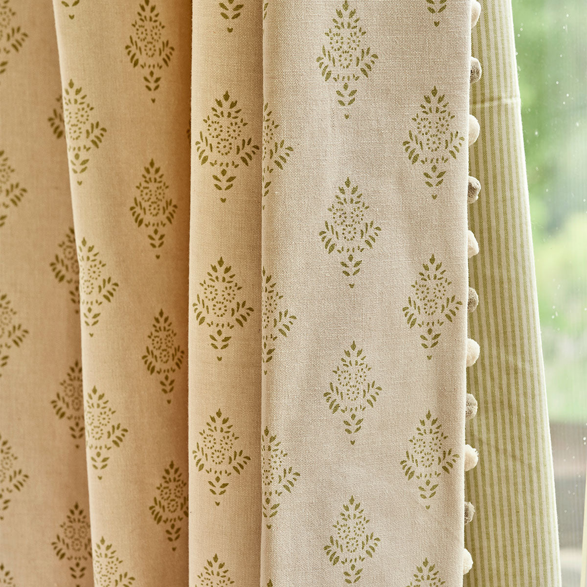 379 - Summer Green Anisha Cotton – Roll Ends – Susie Watson Designs