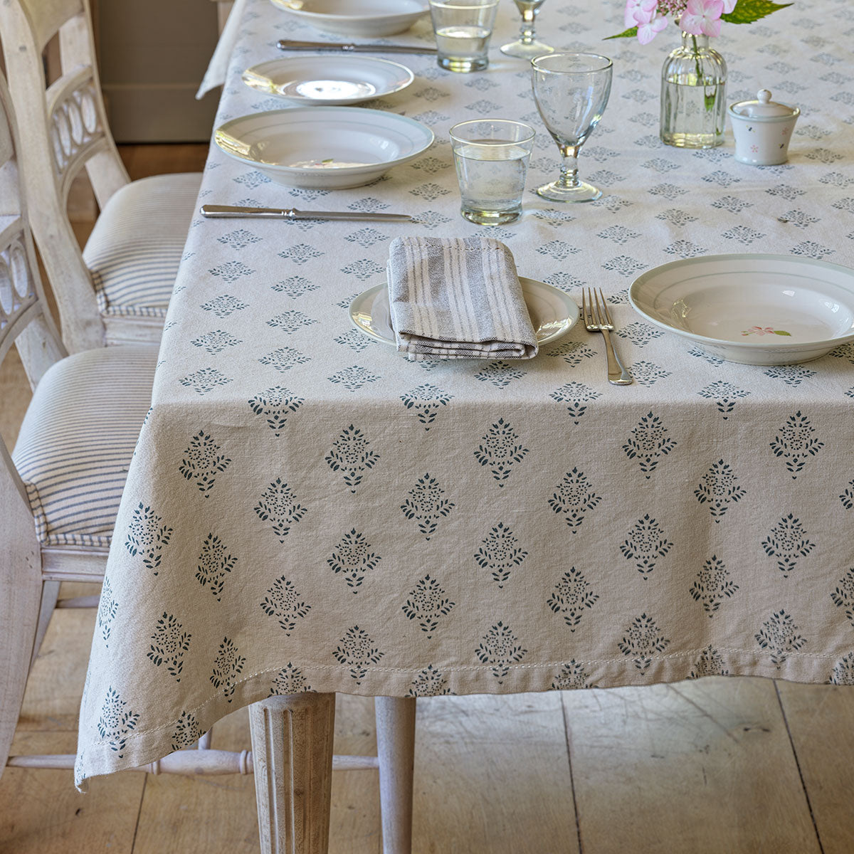 Indigo Anisha Tablecloth – Susie Watson Designs