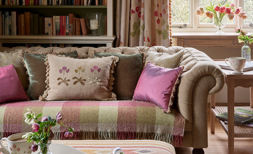 Luxury Unique Colourful Wool Throws Handmade in England – Susie Watson ...