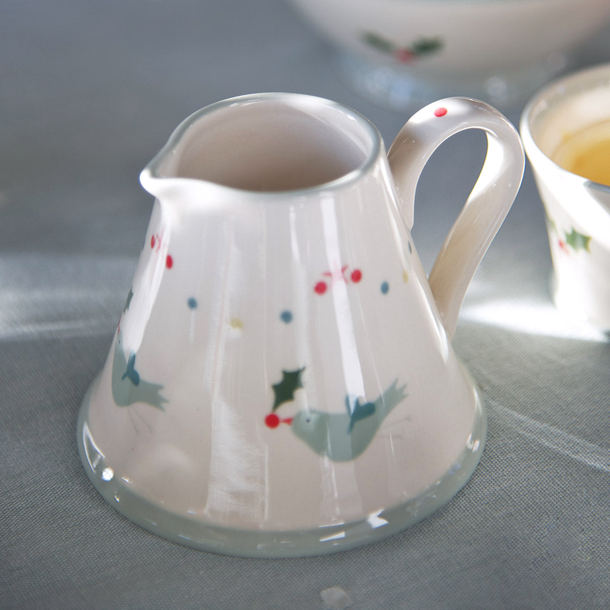 Christmas Bird Mini Pitcher - Seconds – Susie Watson Designs
