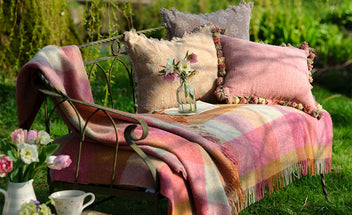 Luxury Unique Colourful Wool Throws Handmade in England – Susie Watson ...