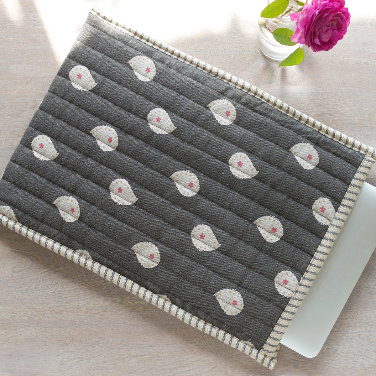 Charcoal Mika Large Laptop Case – Susie Watson Designs