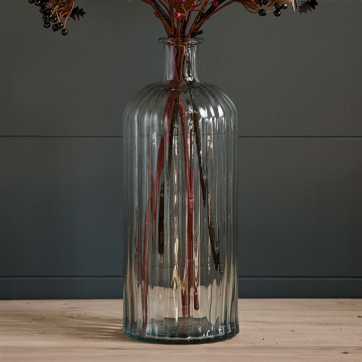 Large Tall Reeded Flower Bottle | Susie Watson Designs