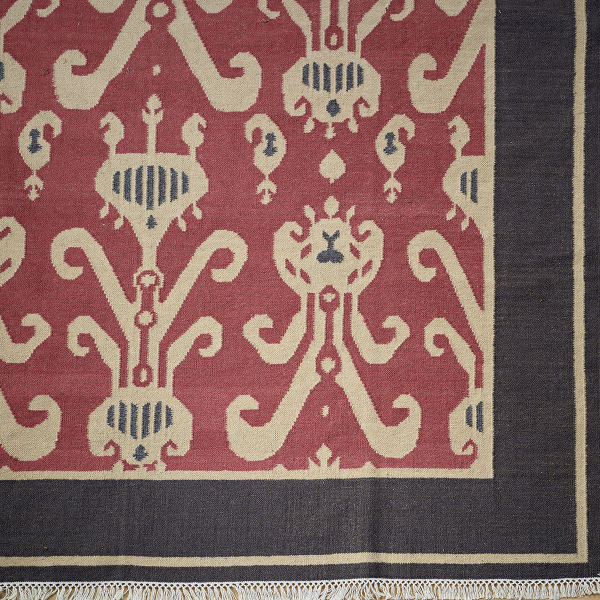 Handwoven Wool Kilim - Red Natasha - Medium | Susie Watson Designs