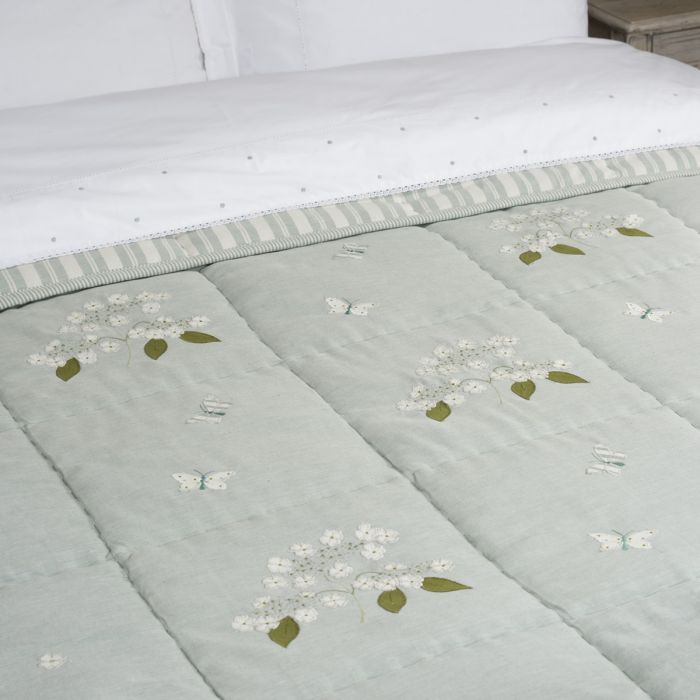 Sheet Duck Egg Spot – Susie Watson Designs