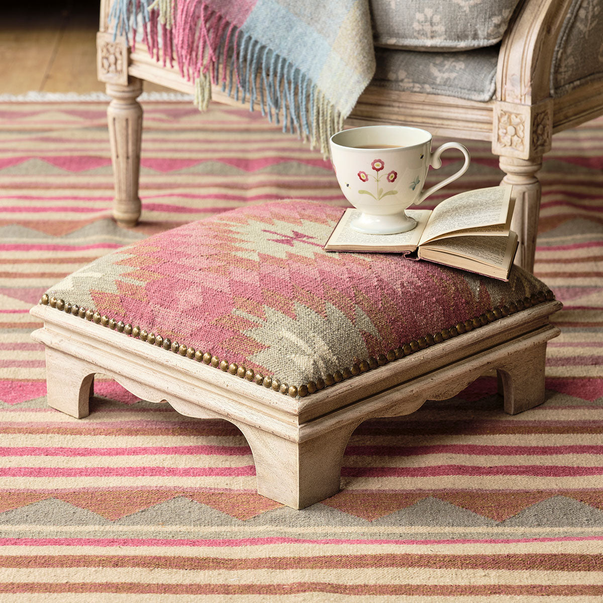 Small Footstool – Susie Watson Designs