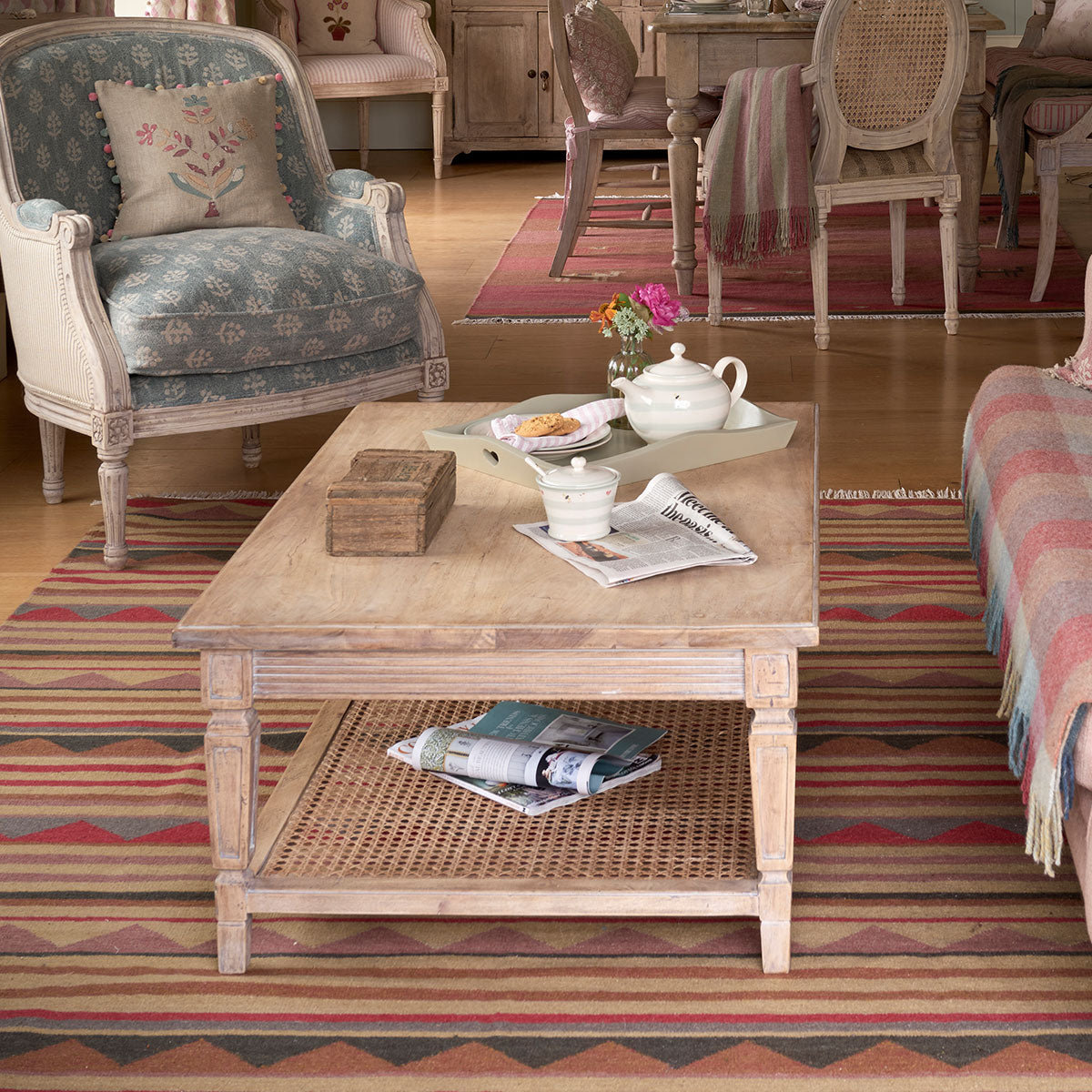 Caned Coffee Table | Susie Watson Designs
