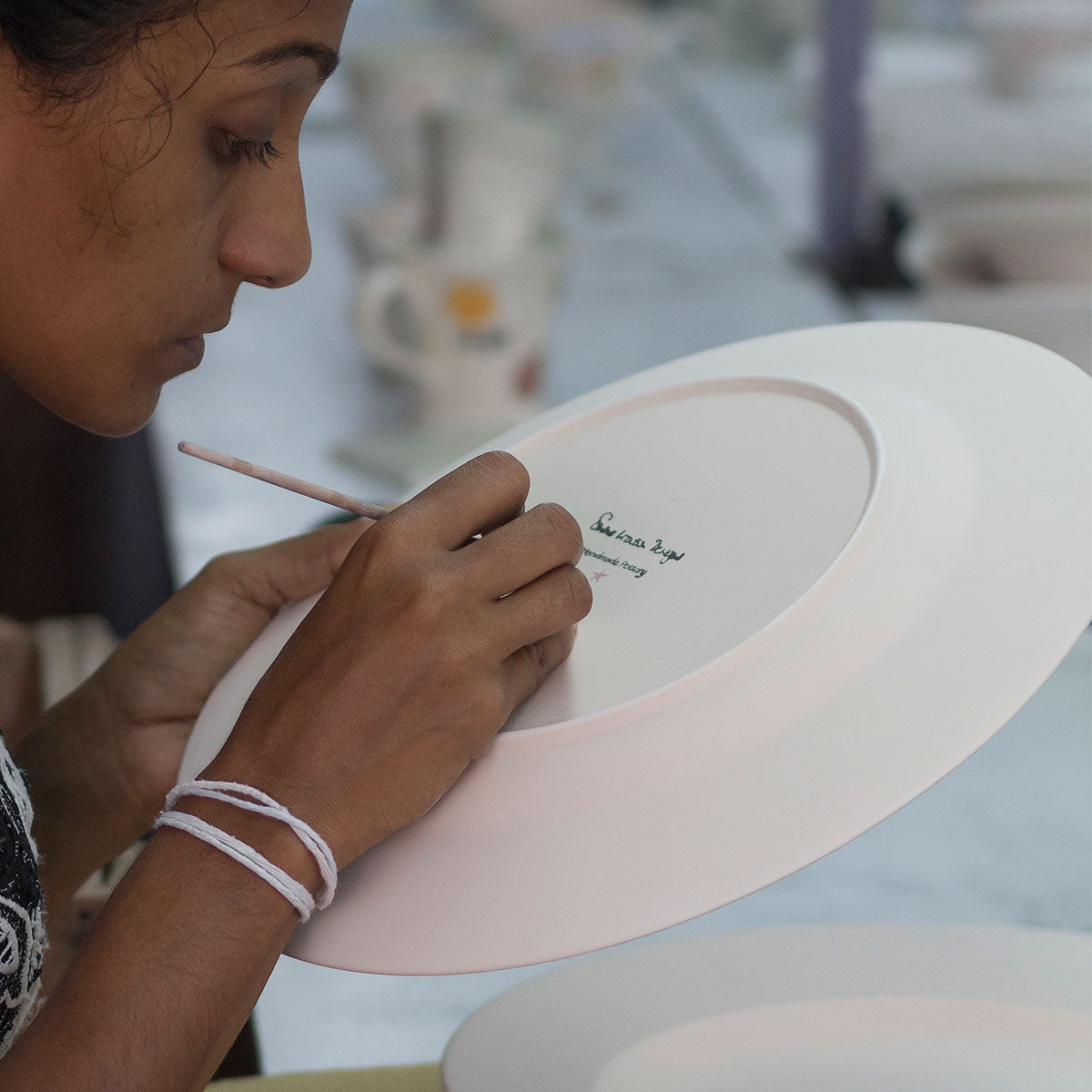 Snowdrop Dinner Plate | Susie Watson Designs