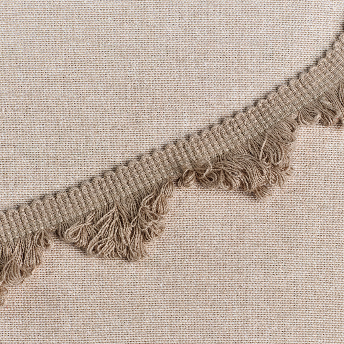 Pair of curtains in Graphite Block-printed Linen 240cm (W) x 210cm (L ...