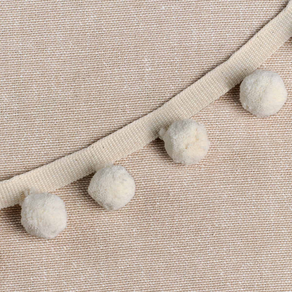 Plain Ivory Pom Poms | Susie Watson Designs