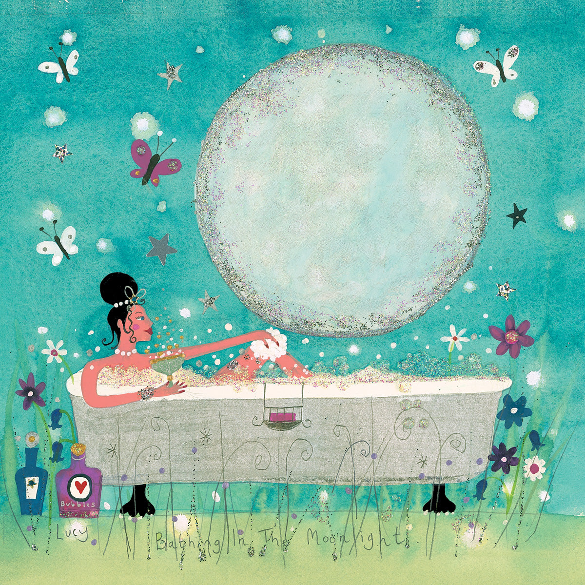 Bathing in the Moonlight Card | Susie Watson Designs
