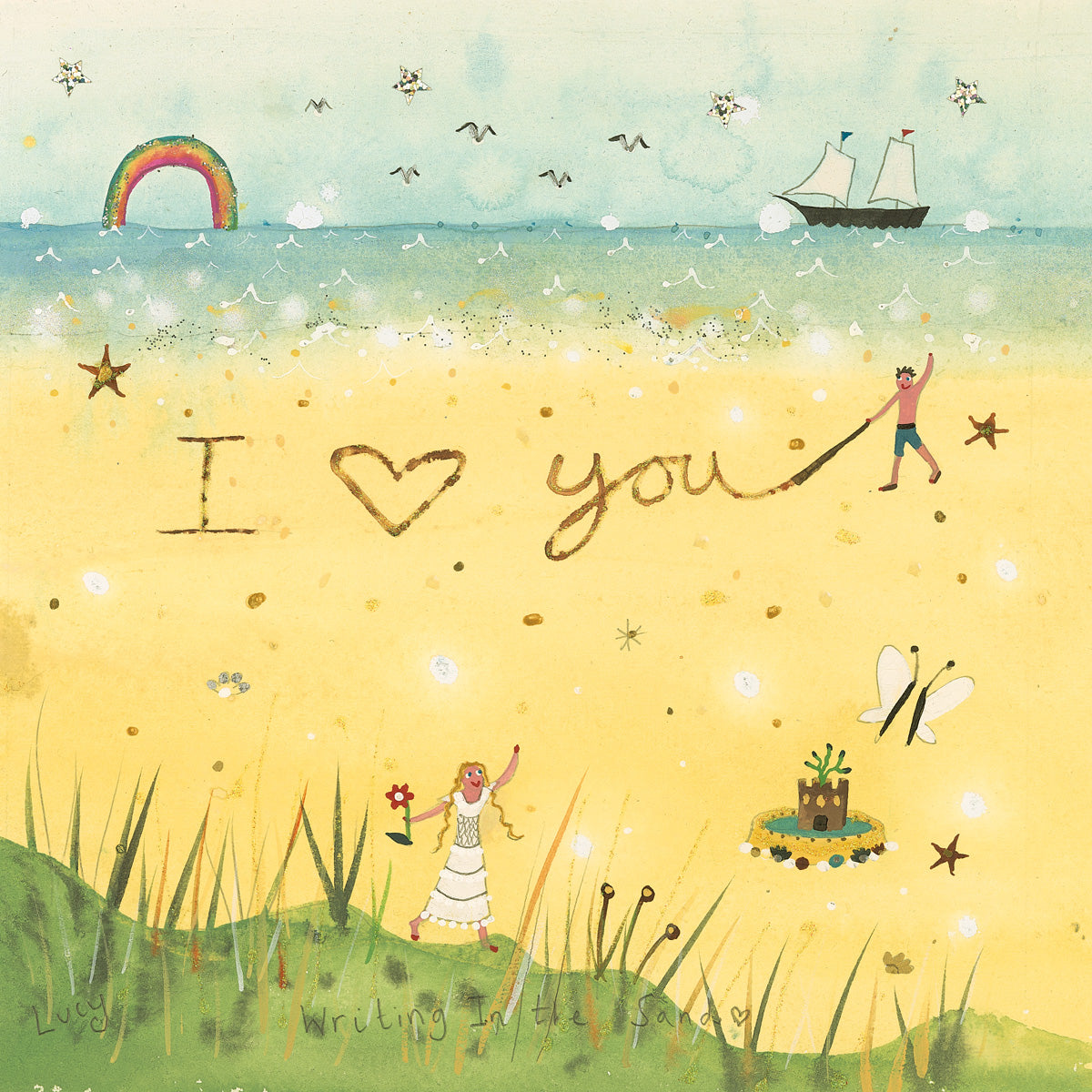 Writing in the Sand Card | Susie Watson Designs