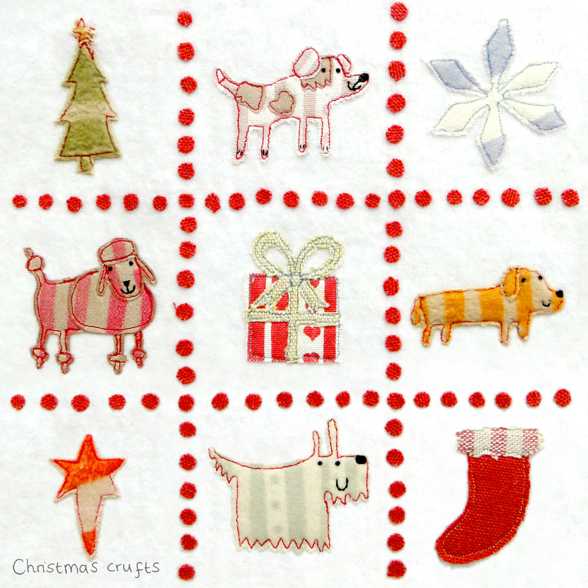 Christmas Crufts Christmas Card (pack of 6) | Susie Watson Designs