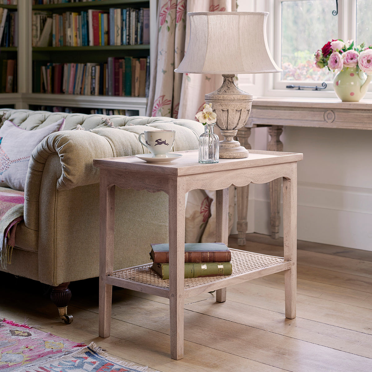 Caned Sofa Table | Susie Watson Designs