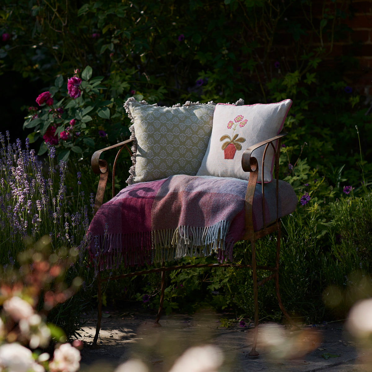 Wrought Iron Garden Chair | Susie Watson Designs