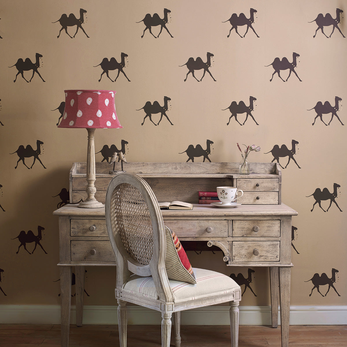 Charcoal Pushkar Wallpaper | Susie Watson Designs