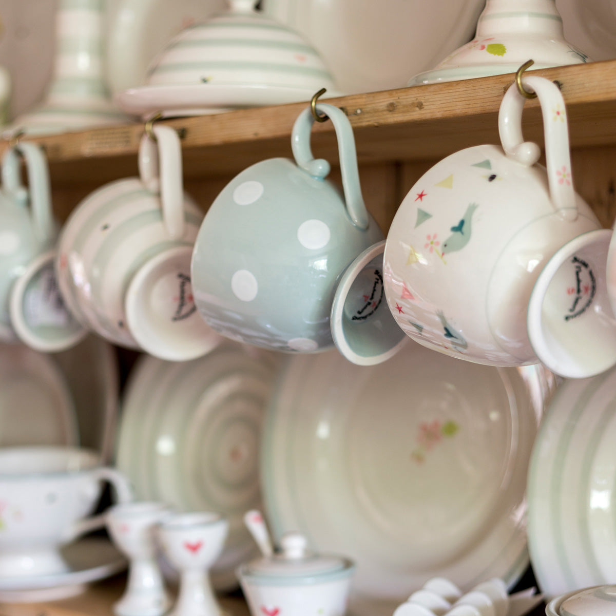 Blue White Spot Large Mug | Susie Watson Designs