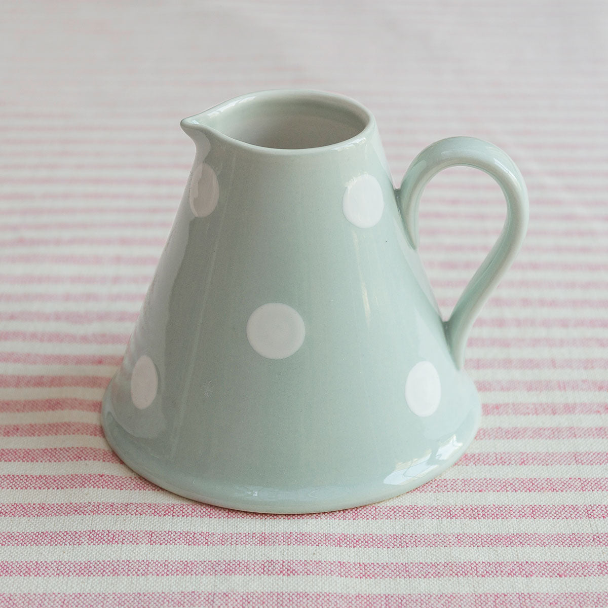 Blue White Spot Baby Pitcher – Seconds | Susie Watson Designs