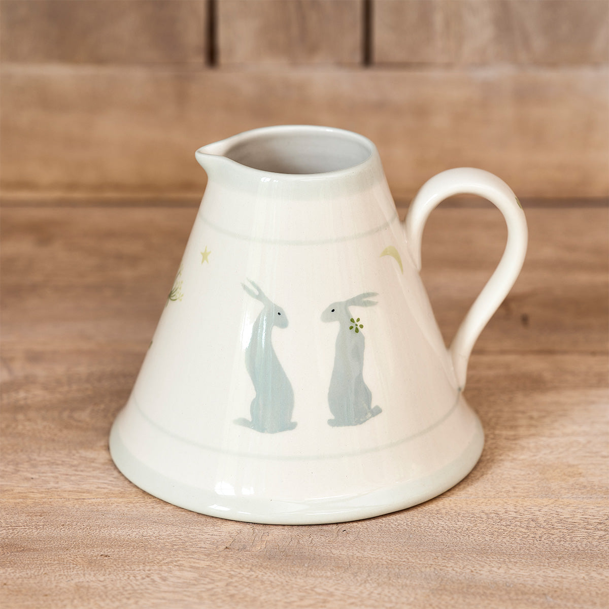 Summer Sitting Hares Baby Pitcher | Susie Watson Designs