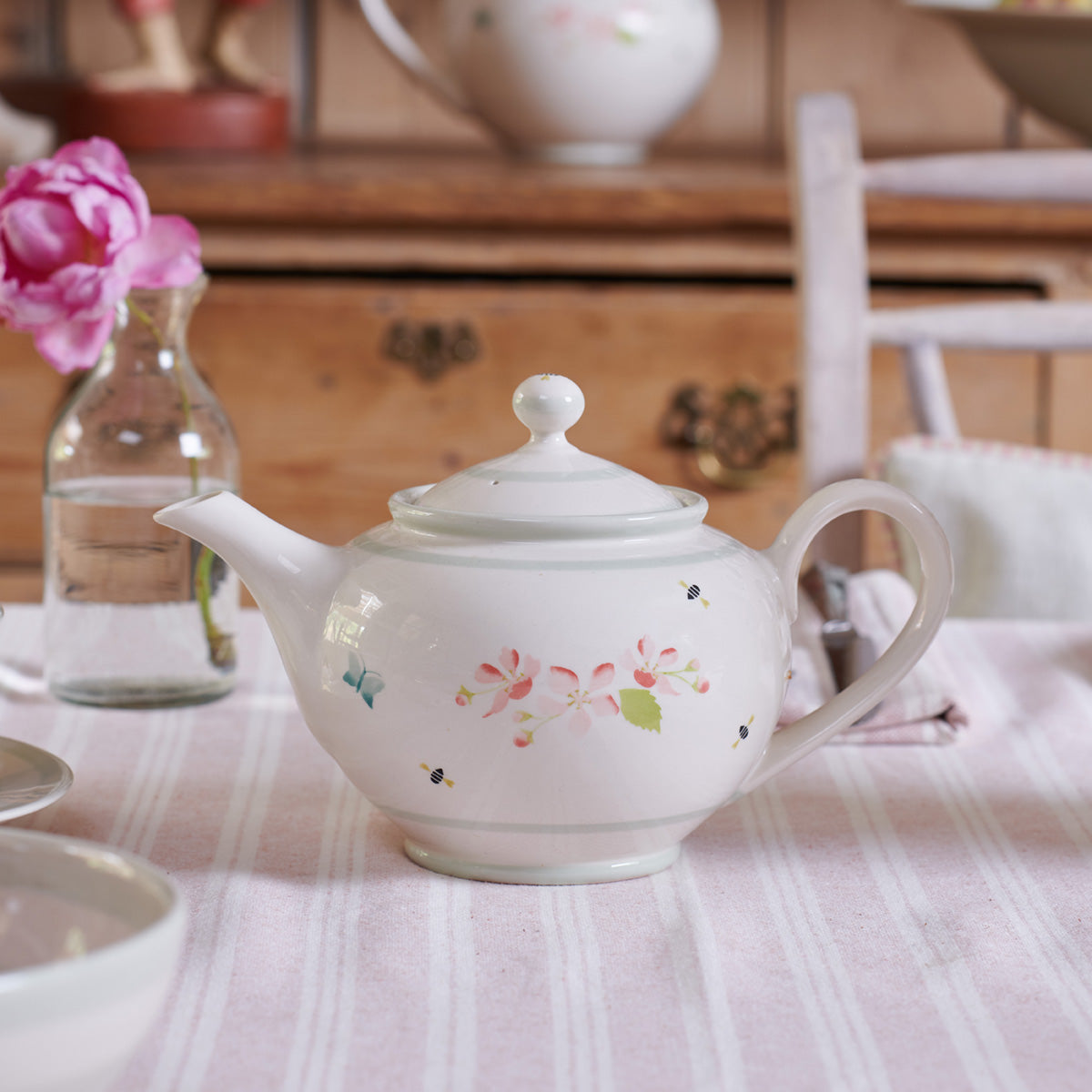 Apple Blossom Round Teapot | Susie Watson Designs