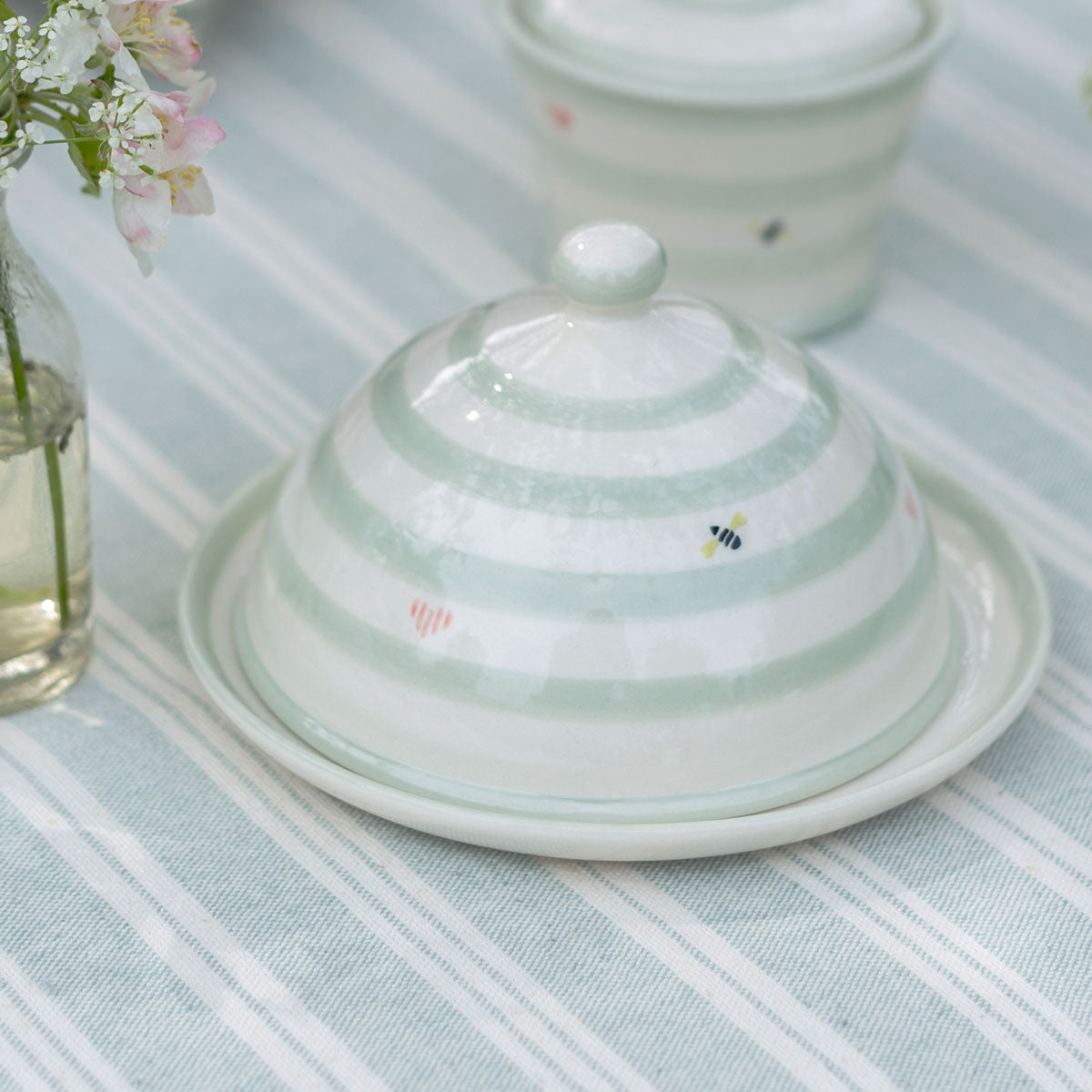 Honey Bees Small Butter Dish | Susie Watson Designs