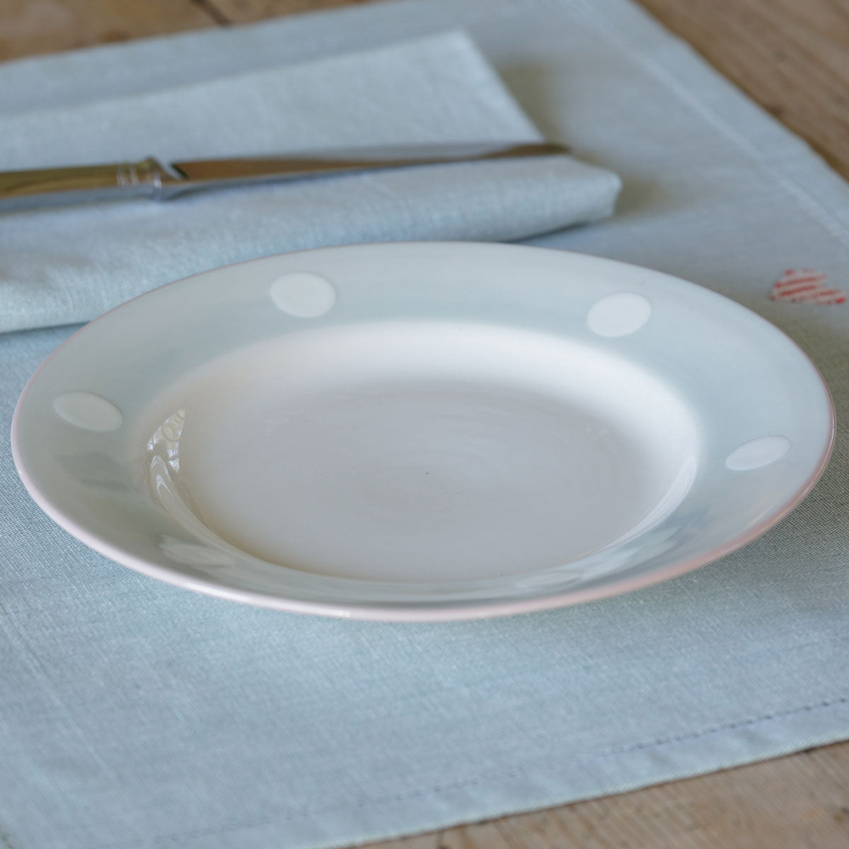 Blue White Spot Side Plate | Susie Watson Designs