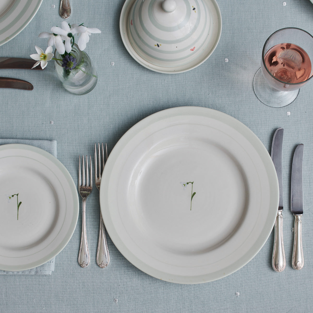 Snowdrop Dinner Plate | Susie Watson Designs