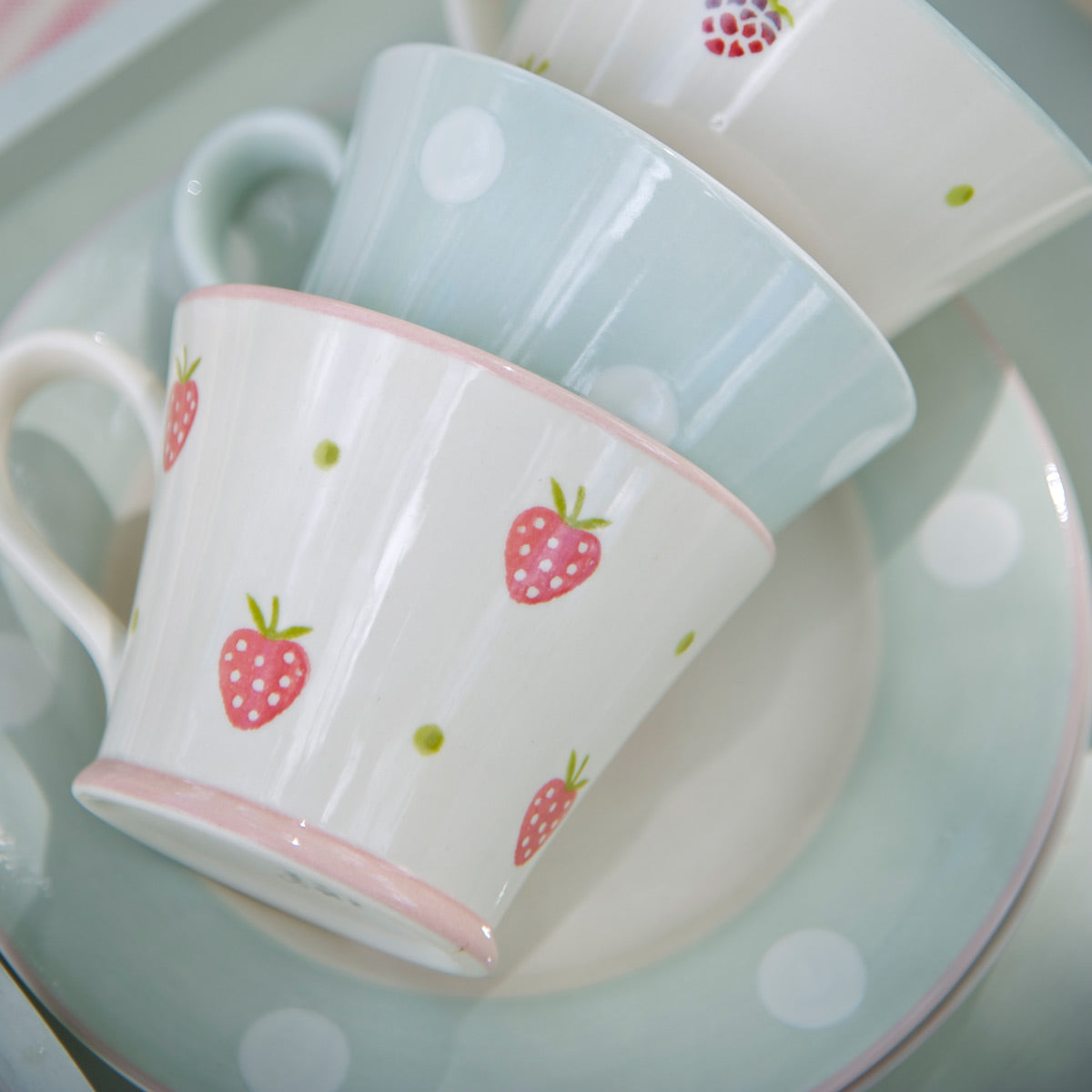 Blue White Spot Side Plate | Susie Watson Designs