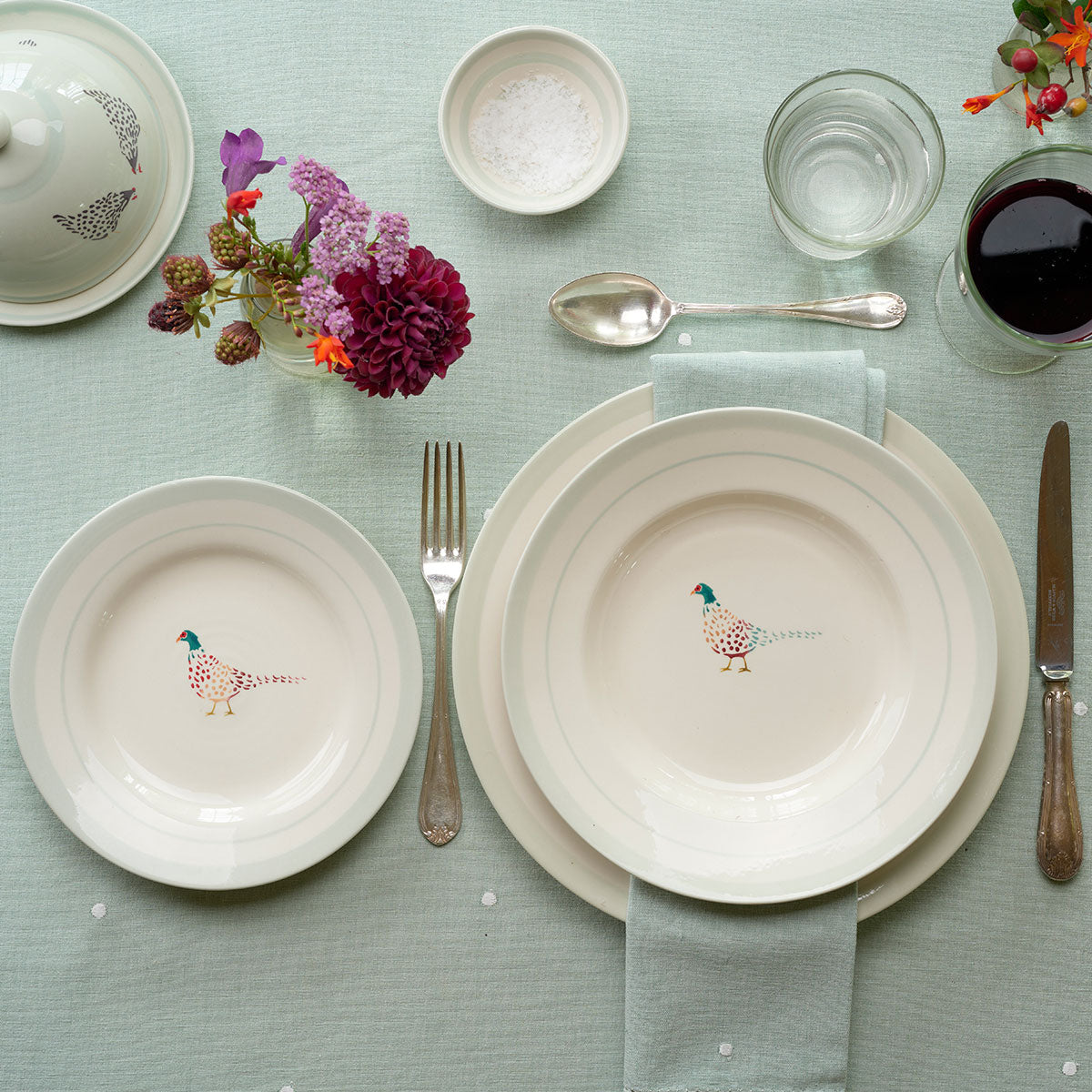 Pheasant Side Plate | Susie Watson Designs