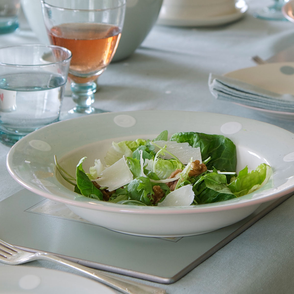 Blue White Spot Pasta Bowl | Susie Watson Designs