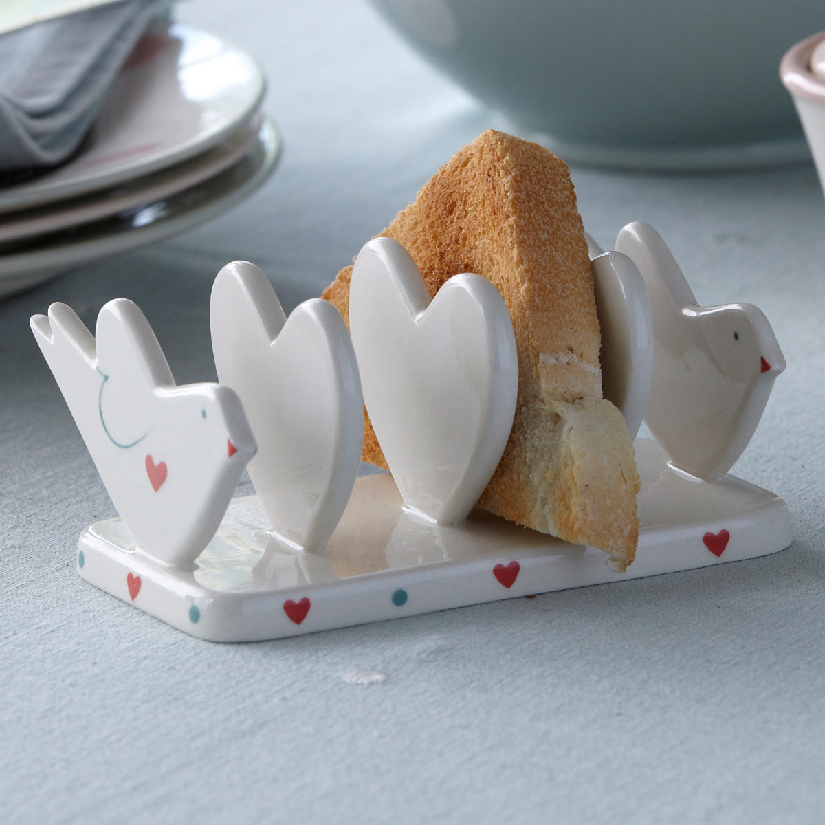 Love Bird & Heart Toast Rack | Susie Watson Designs