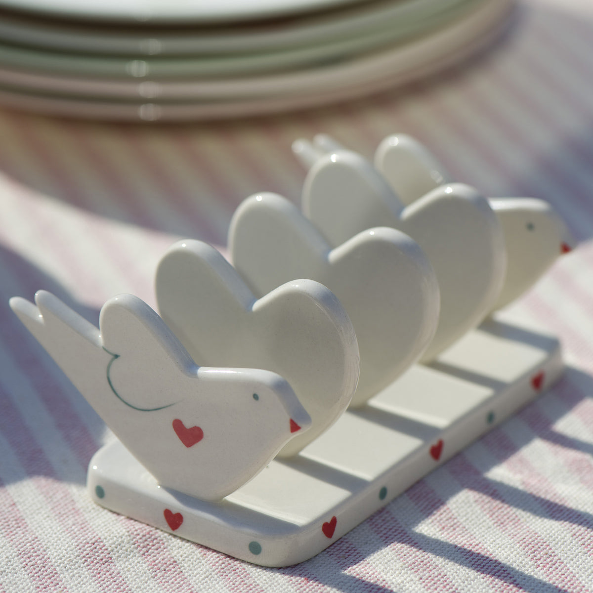Love Bird & Heart Toast Rack | Susie Watson Designs