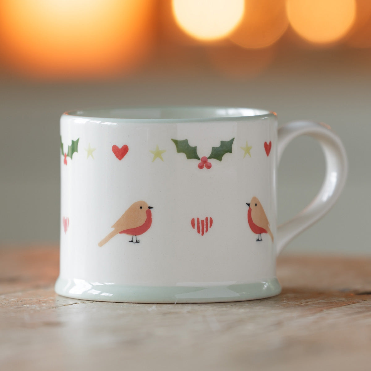 Christmas Robin Small Mug | Susie Watson Designs