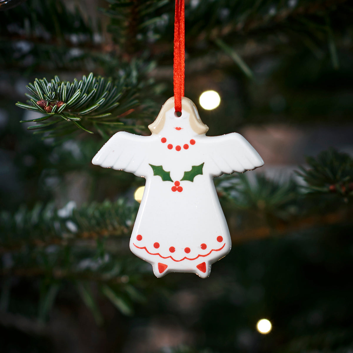 Holly Angel Christmas Decoration | Susie Watson Designs