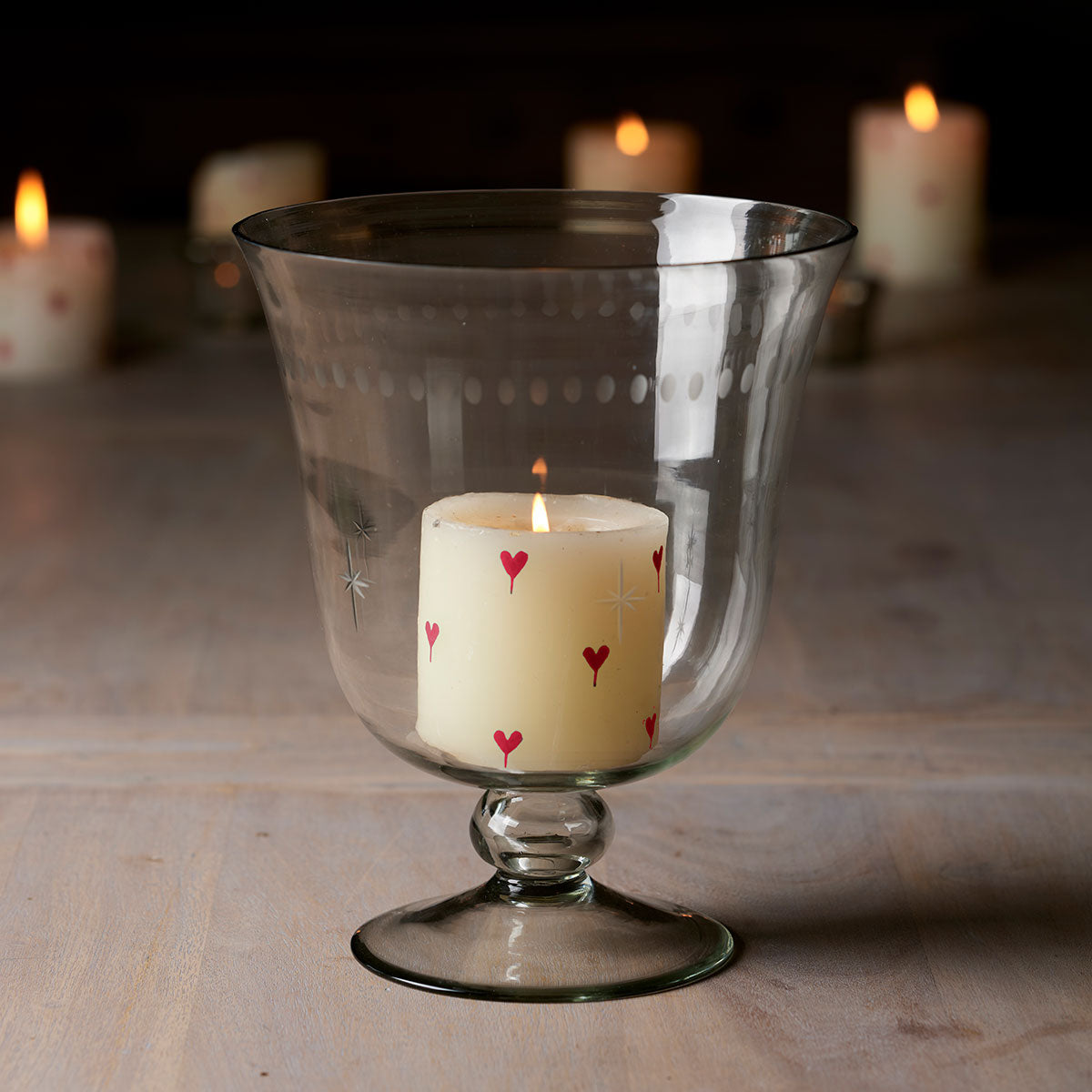 Hand-engraved Hurricane Vase | Susie Watson Designs