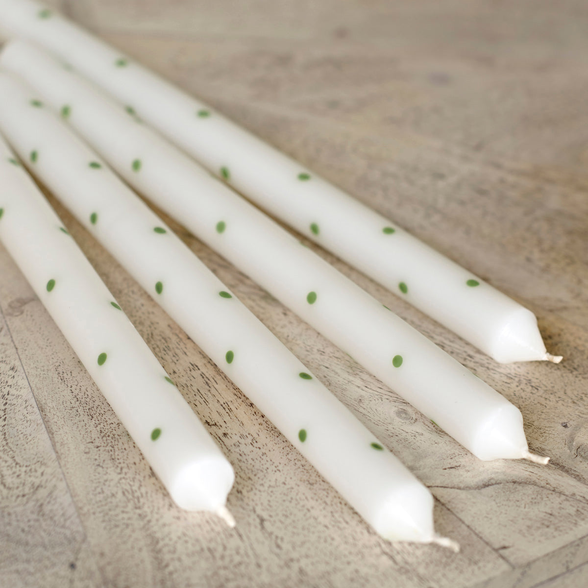 Green Spot Hand-painted Candle – Susie Watson Designs