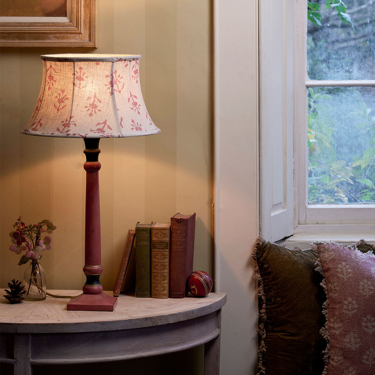 Red Gold Star Standard Stick Lamp Base | Susie Watson Designs