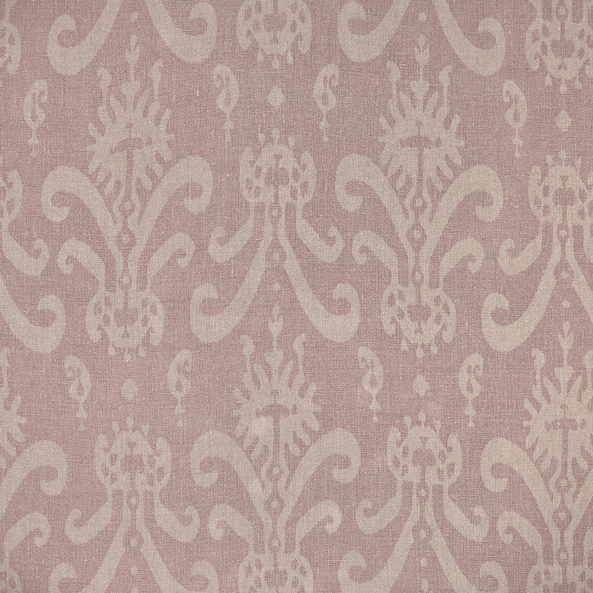 Hand-printed Dusky Pink Sacha Linen - 360P 2.7 metre panel | Susie ...